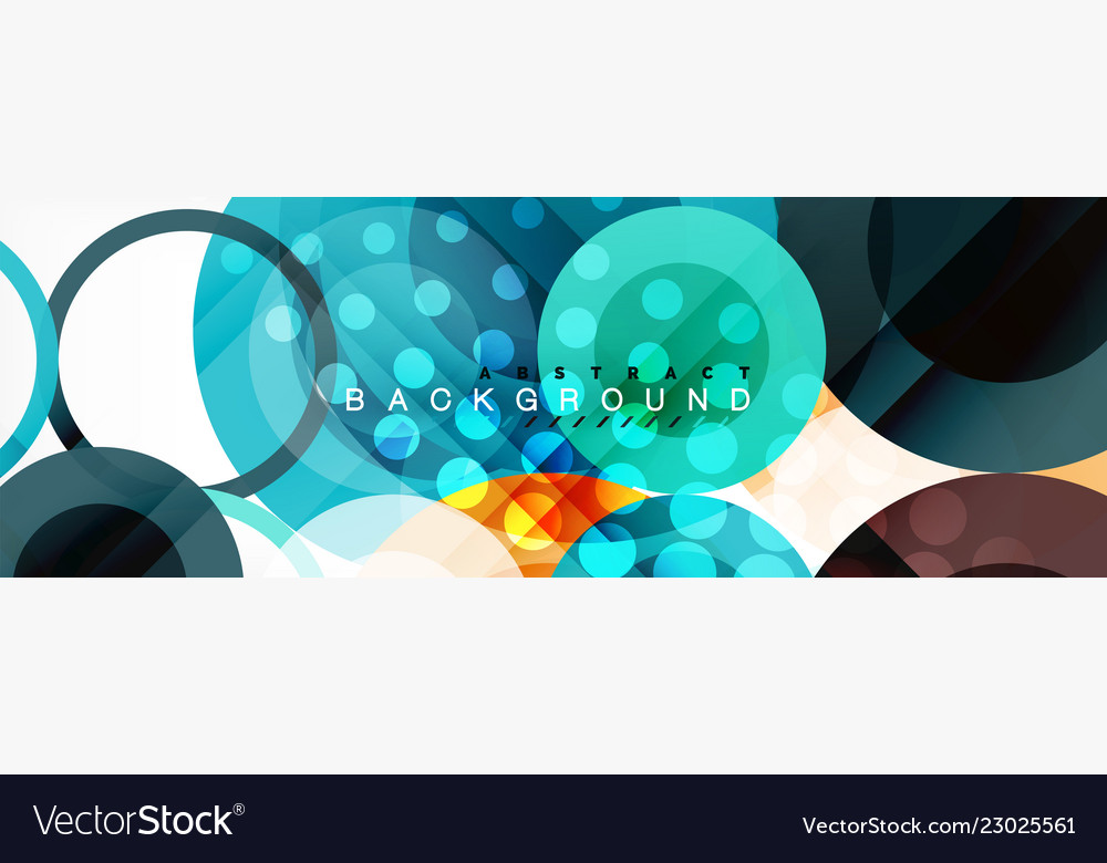 Circle composition abstract background Royalty Free Vector