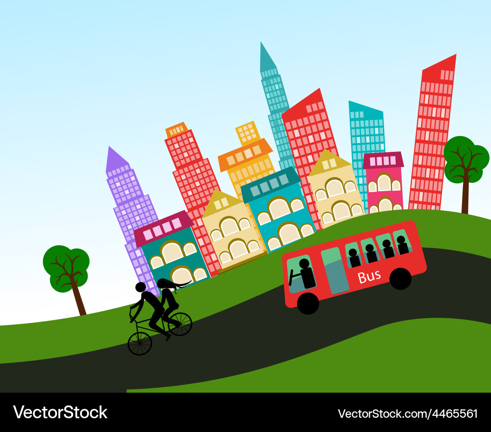 City Royalty Free Vector Image - VectorStock