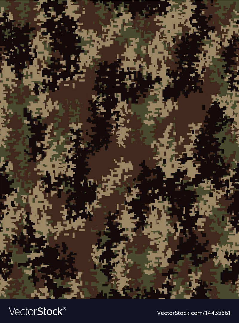 Digital camouflage pattern Royalty Free Vector Image
