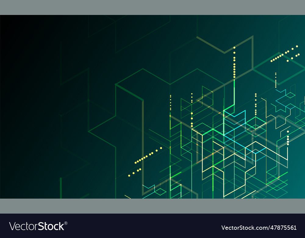 Digital technology and engineering background Vector Image
