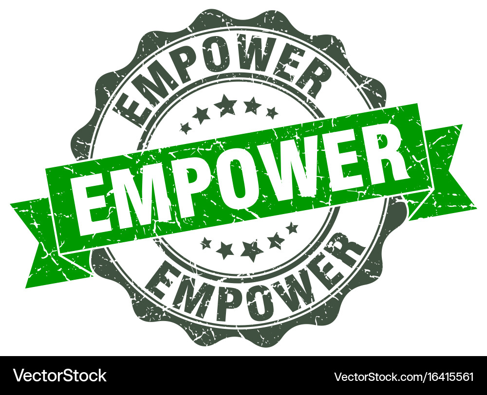 Empower stamp sign seal Royalty Free Vector Image