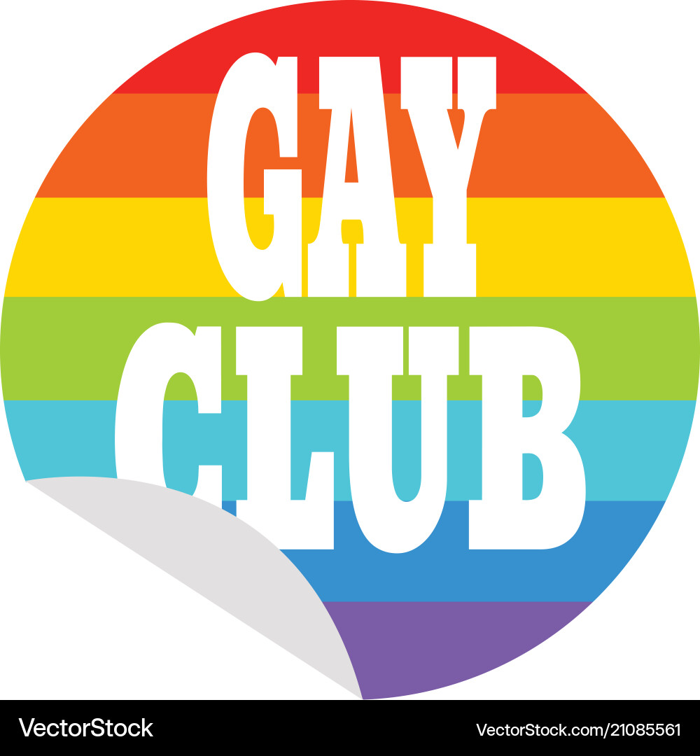 Gay club label Royalty Free Vector Image - VectorStock