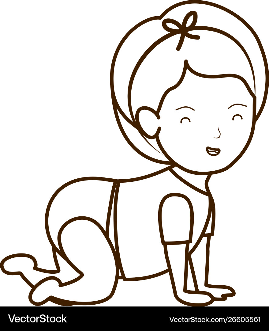 Isolated baby girl design Royalty Free Vector Image