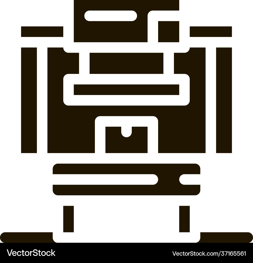 Manufacturing factory tool icon glyph Royalty Free Vector