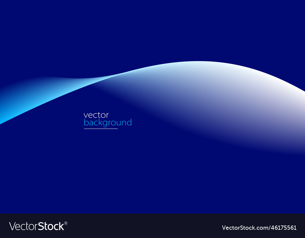 Smooth flow of wavy shape with gradient abstract Vector Image