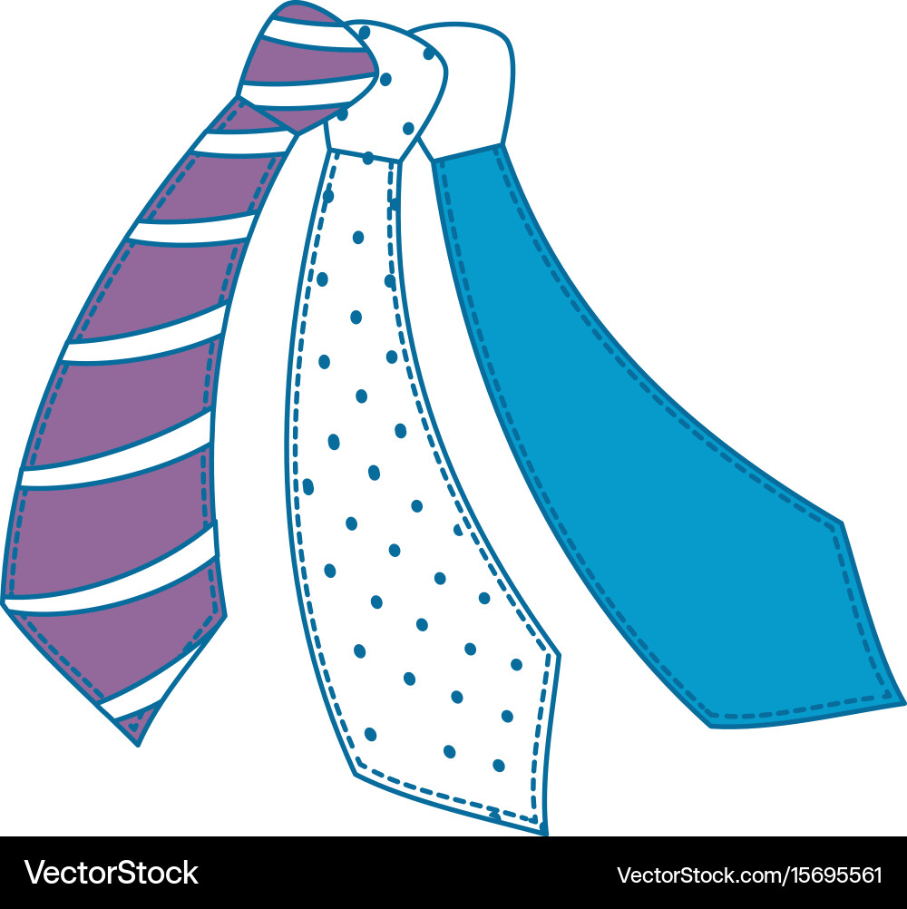 Tie accessory design Royalty Free Vector Image