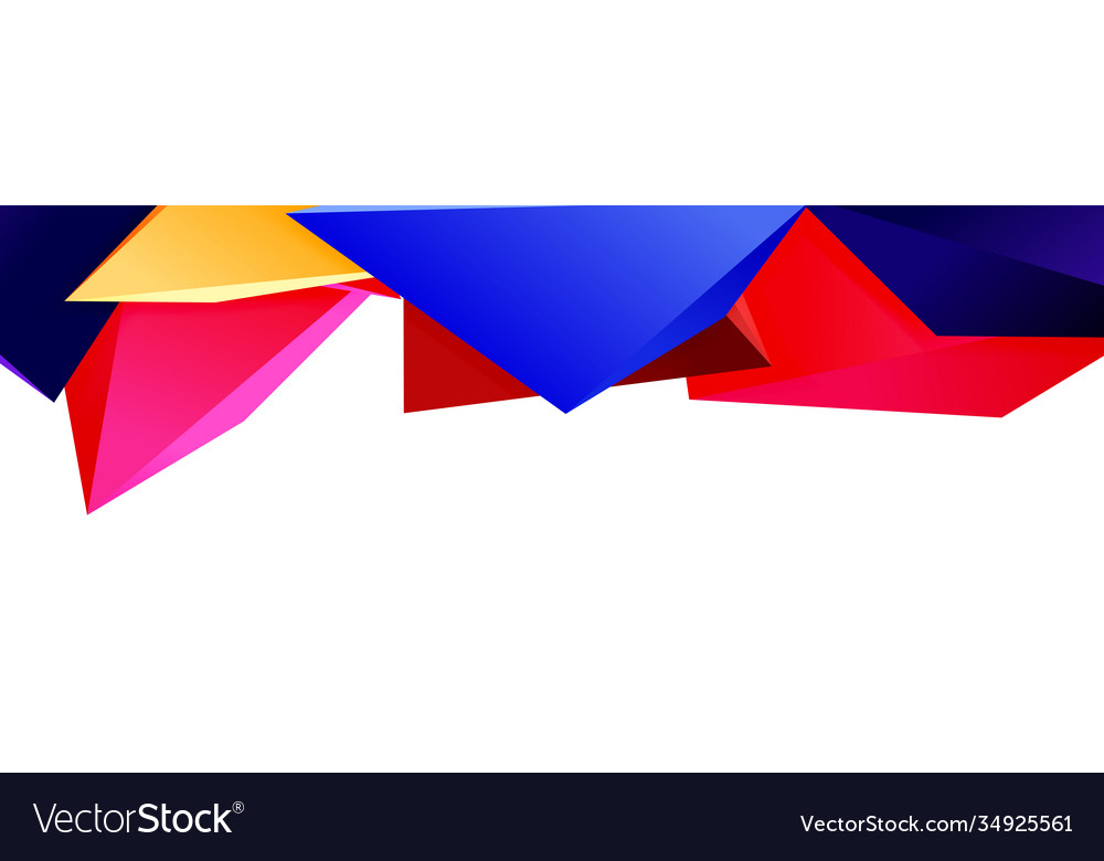 Triangle mosaic abstract background 3d triangular Vector Image