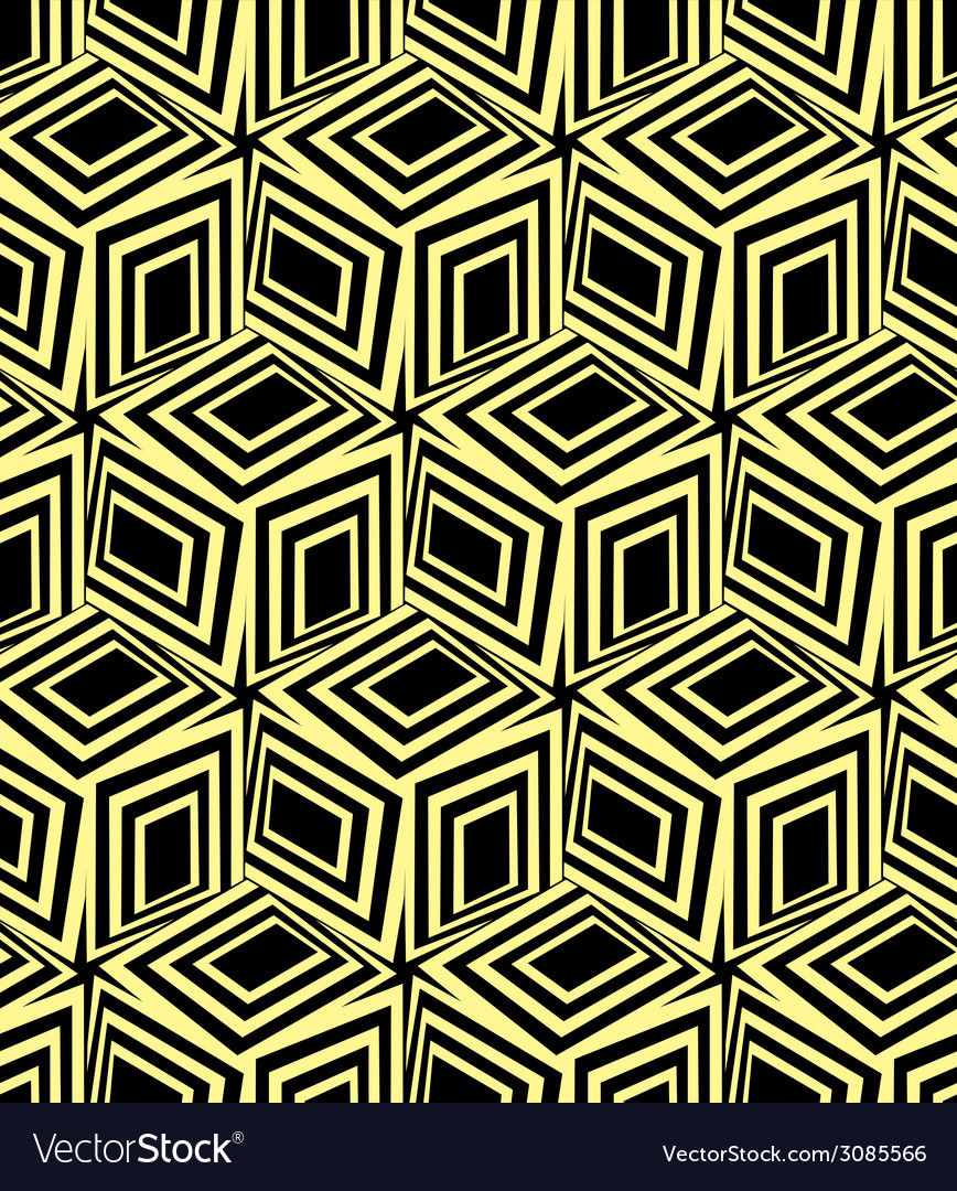 3d boxes seamless pattern Royalty Free Vector Image