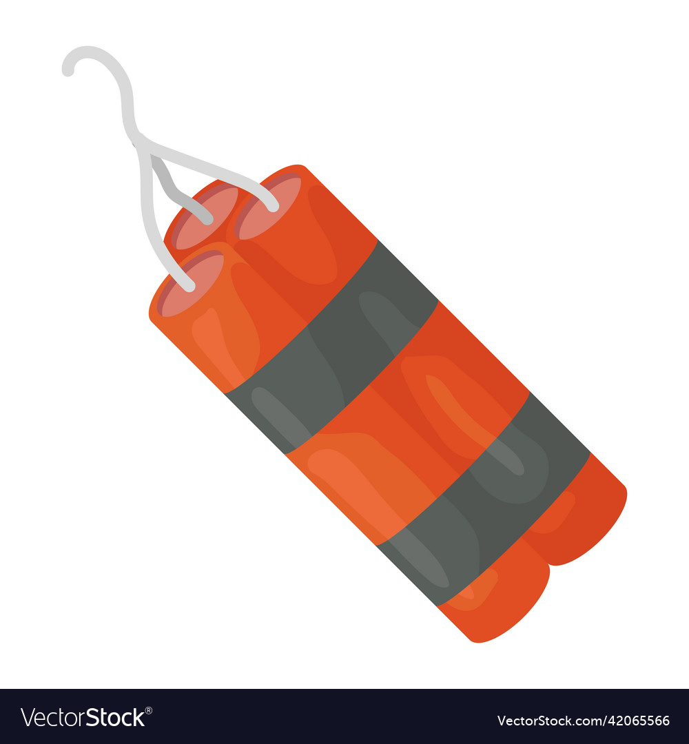 Dynamite weapon explosive Royalty Free Vector Image