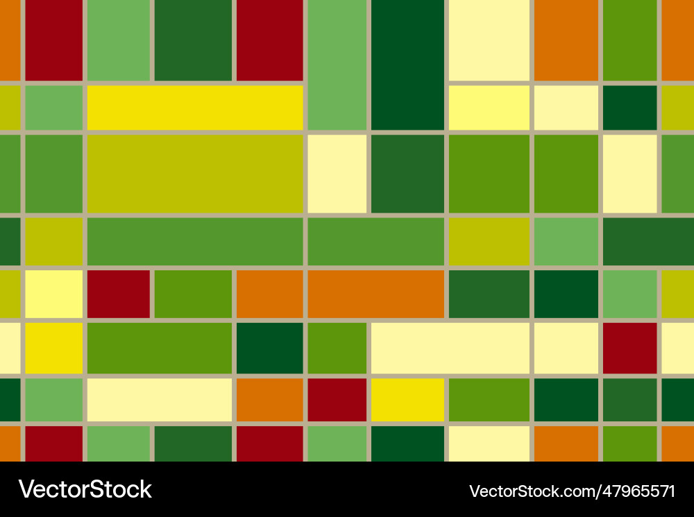 A top view of mosaic rectangular farmfield aerial Vector Image