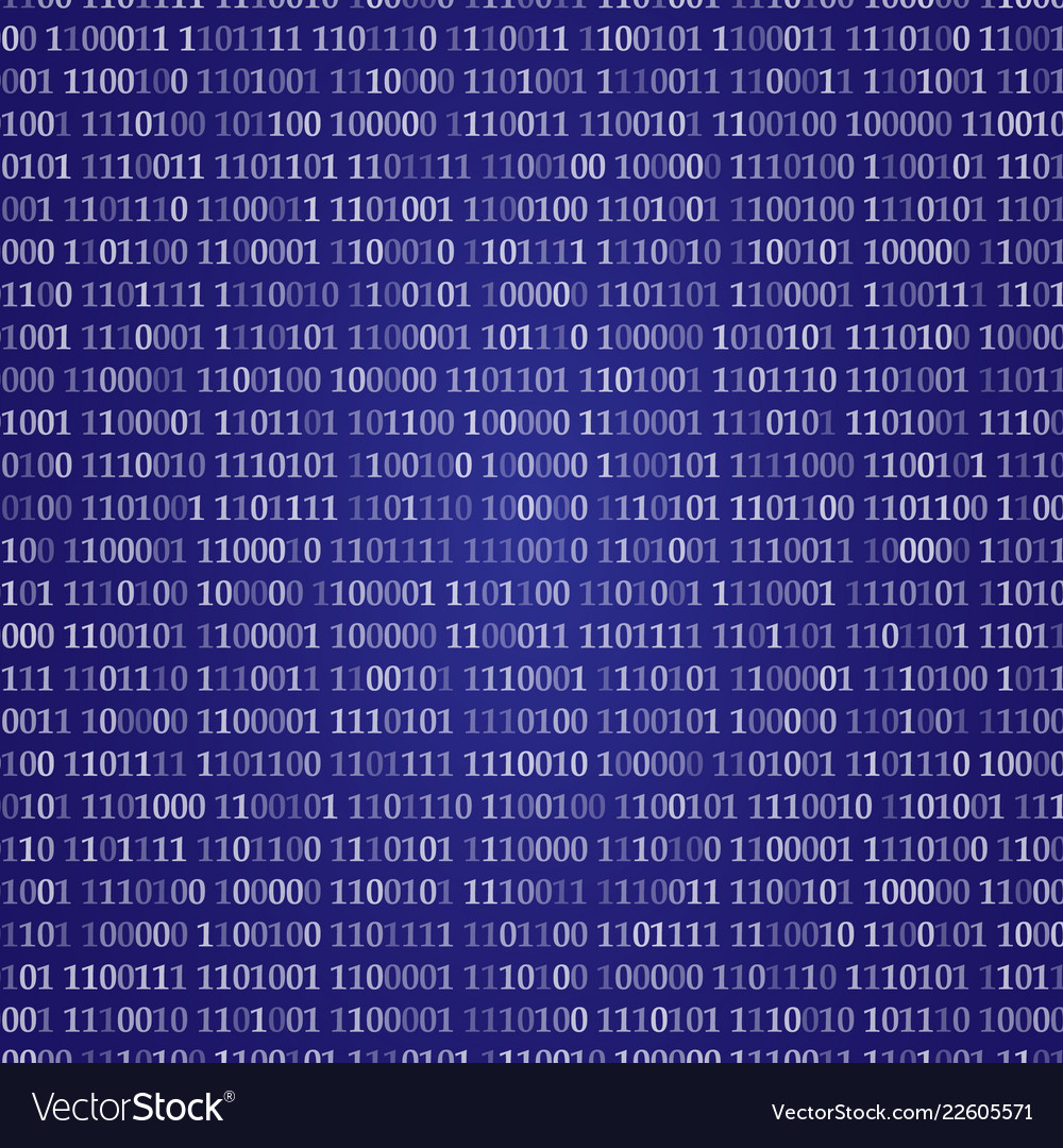 Digital Binary Code Background Royalty Free Vector Image