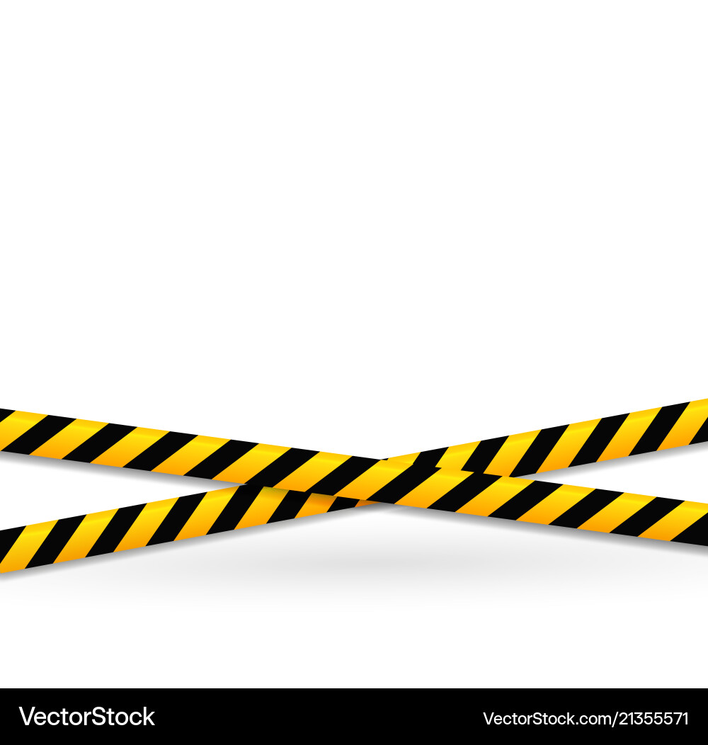 Isolated lines of insulation realistic warning Vector Image