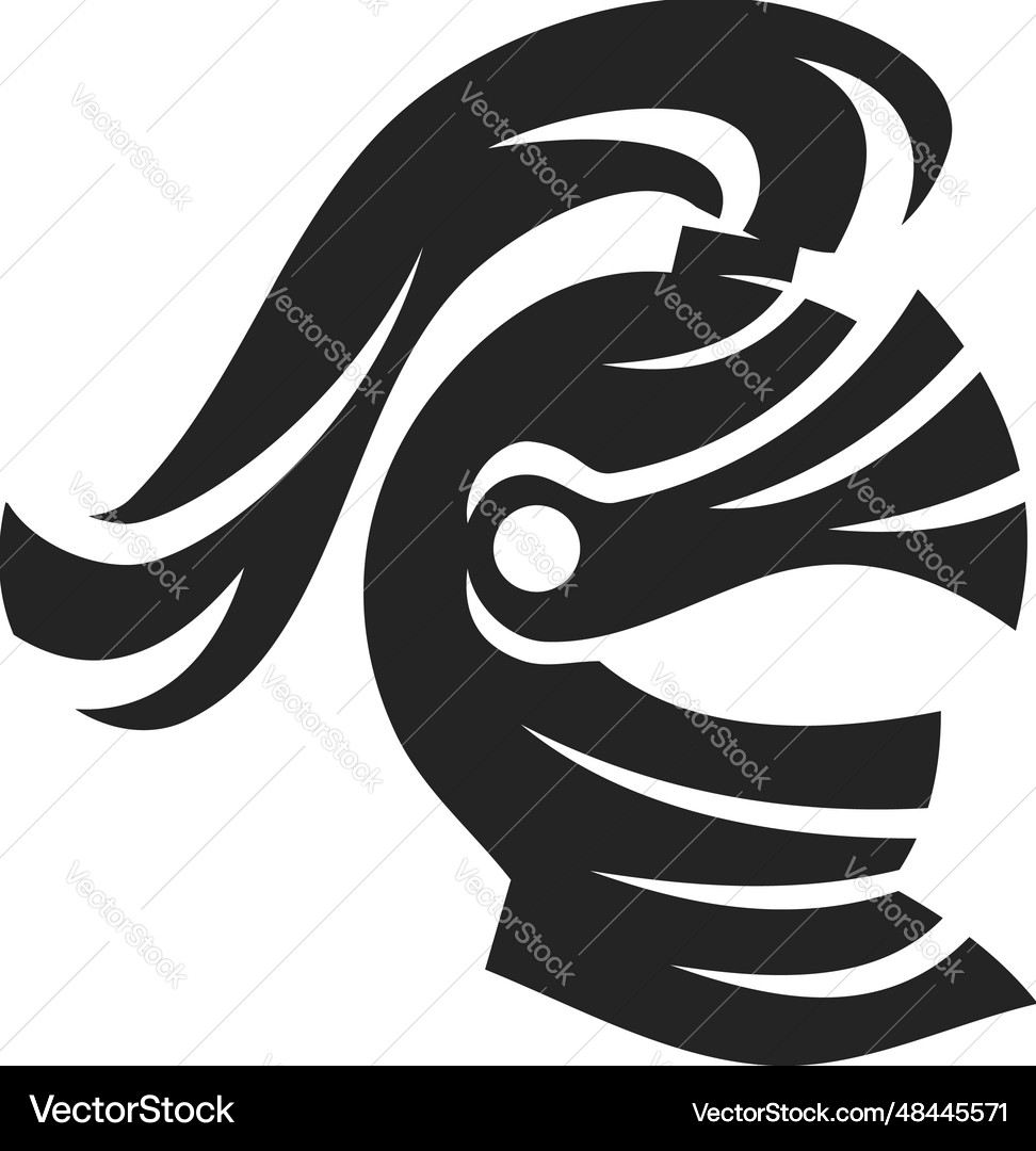 Knight logo template isolated brand identity icon Vector Image