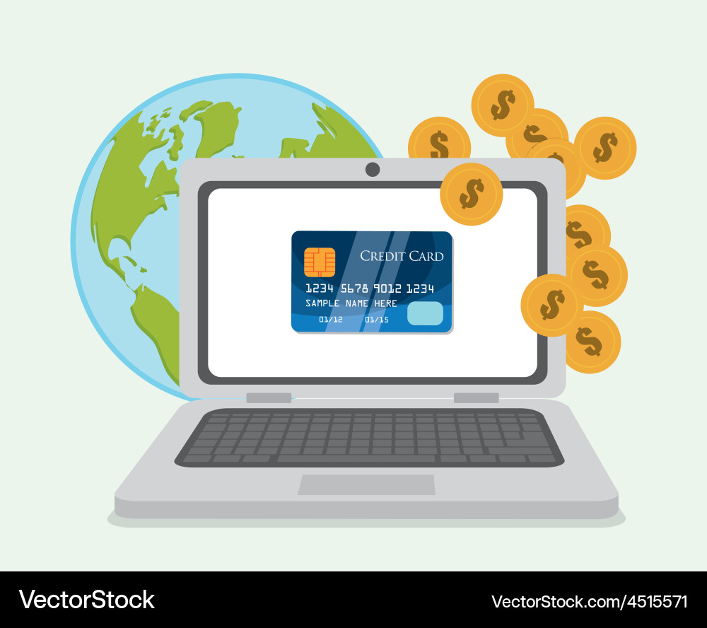 Online shopping Royalty Free Vector Image - VectorStock