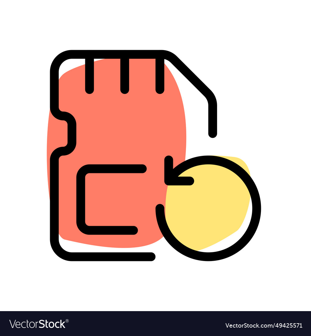 Reload data on the sd card storage Royalty Free Vector Image