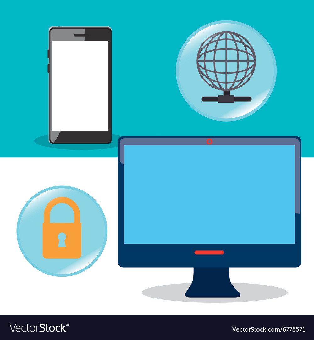 Technology electronic devices Royalty Free Vector Image