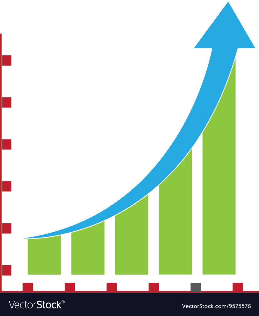 Bar graph icon Royalty Free Vector Image - VectorStock