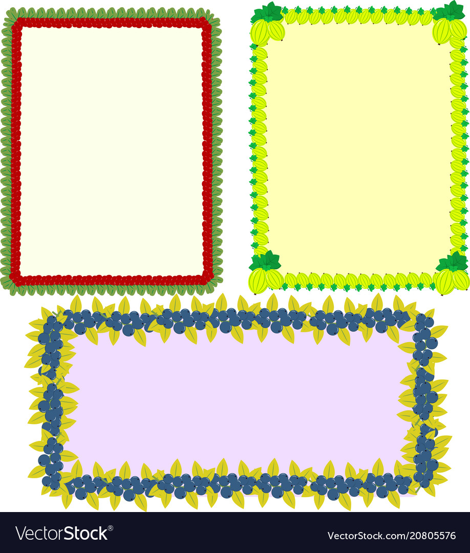 Framework in the set Royalty Free Vector Image