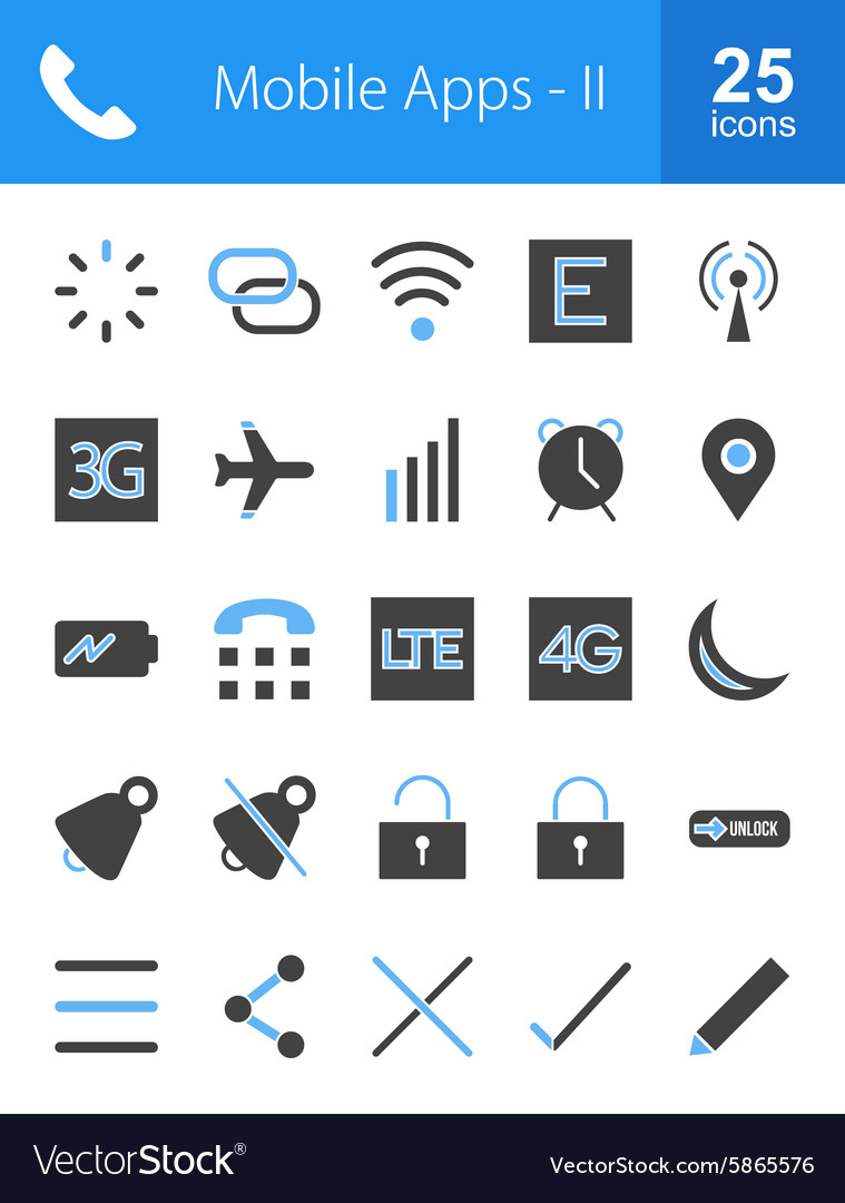 Mobile Apps Royalty Free Vector Image - VectorStock