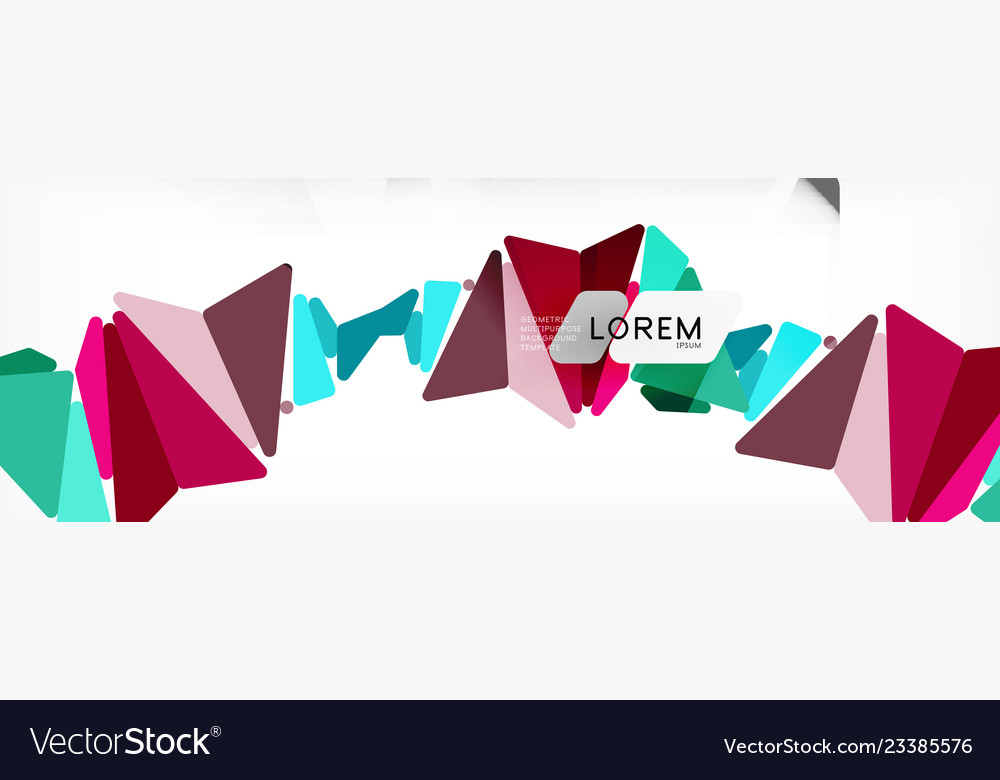 Science background abstract triangle pattern Vector Image