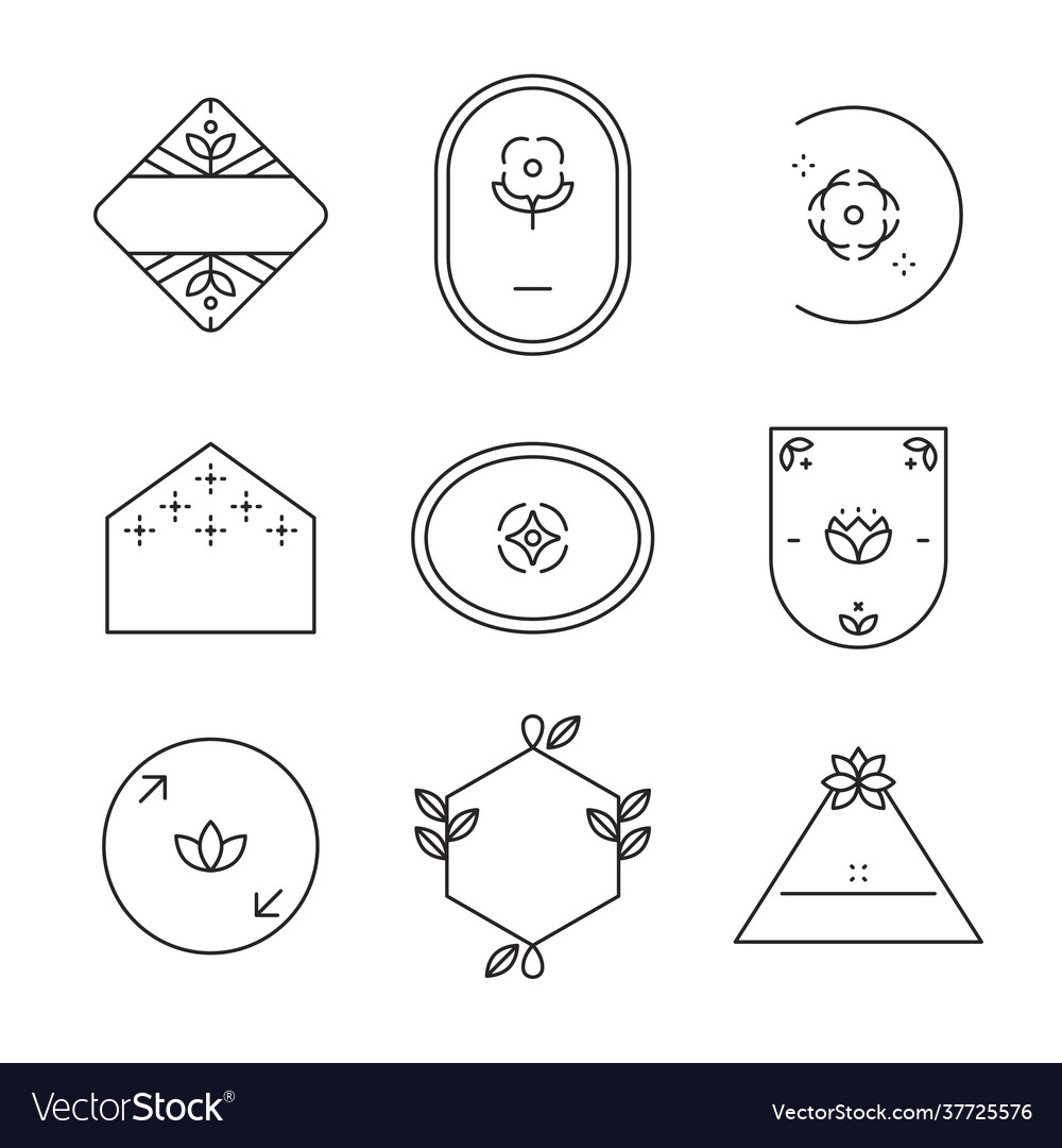 Simple logo set Royalty Free Vector Image - VectorStock