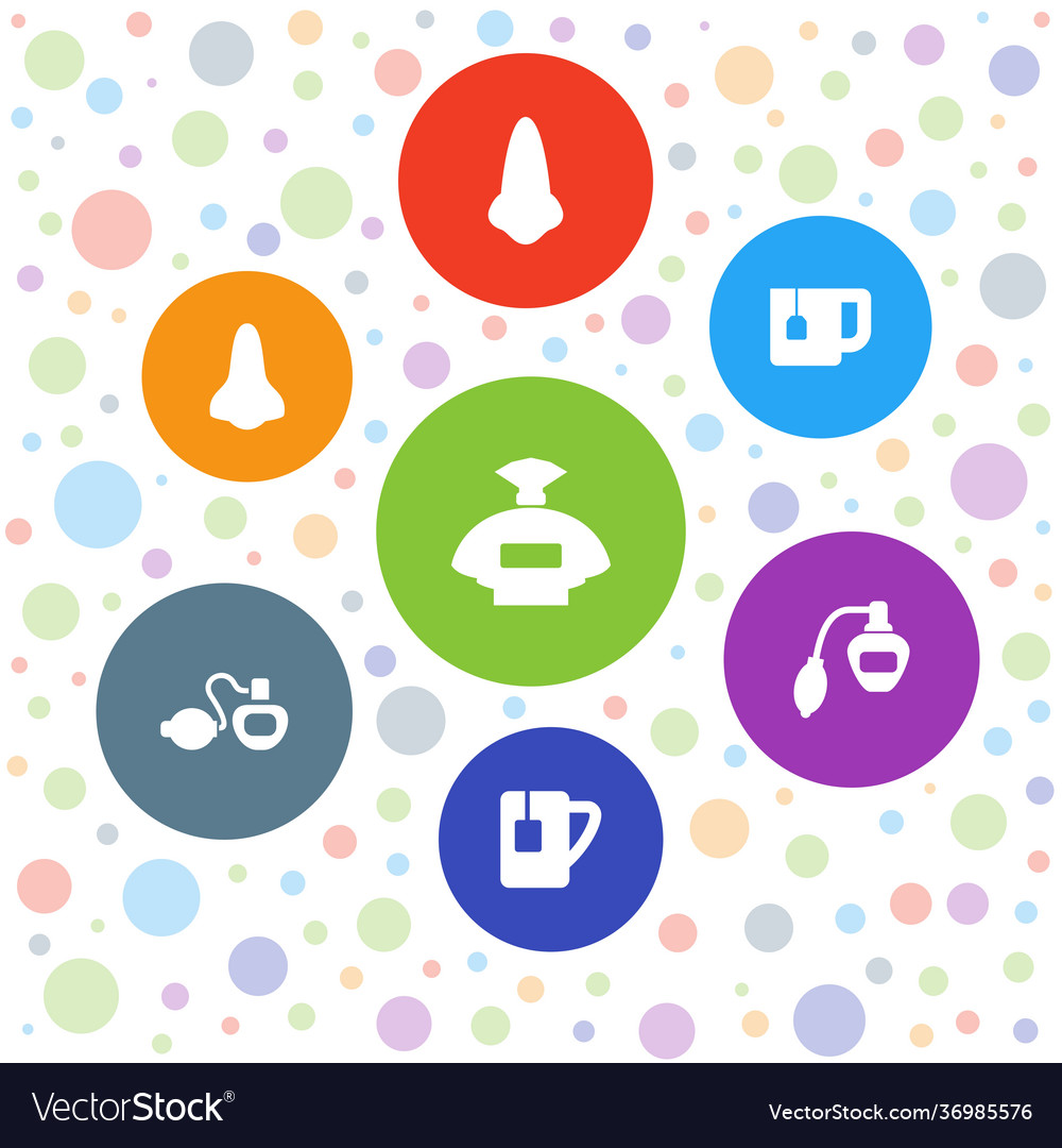 Smell icons Royalty Free Vector Image - VectorStock