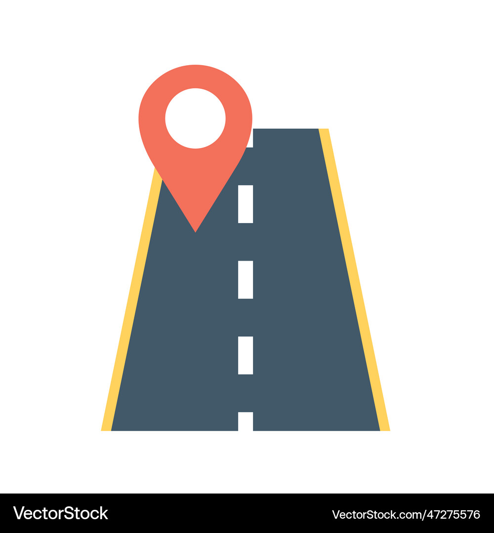 Travel destination concept highway roadmap Vector Image