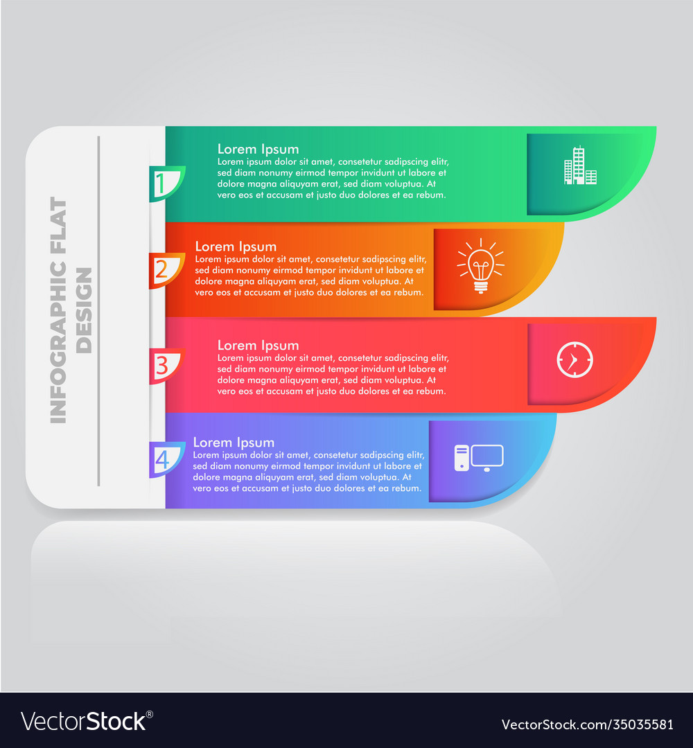 Business data visualization process chart Vector Image