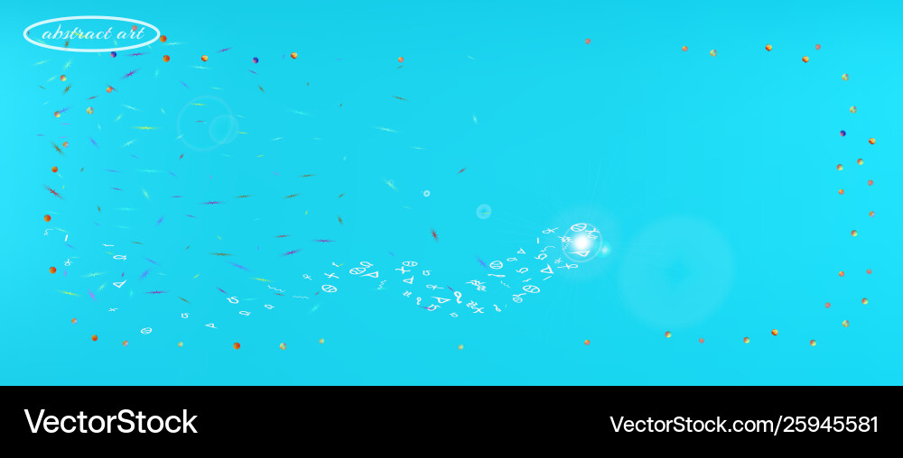 Creative abstract ultra wide space background Vector Image