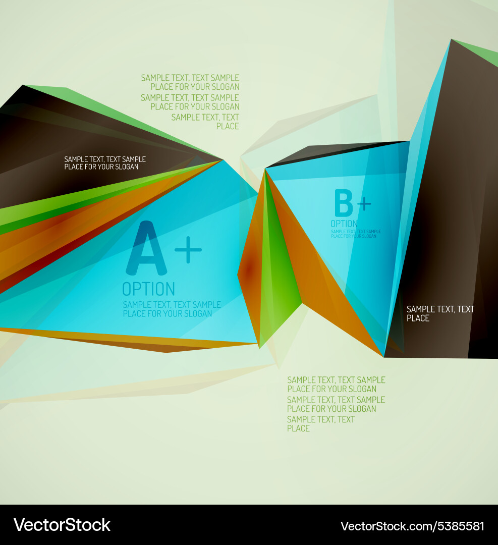 Geometric shapes in the air abstract Royalty Free Vector