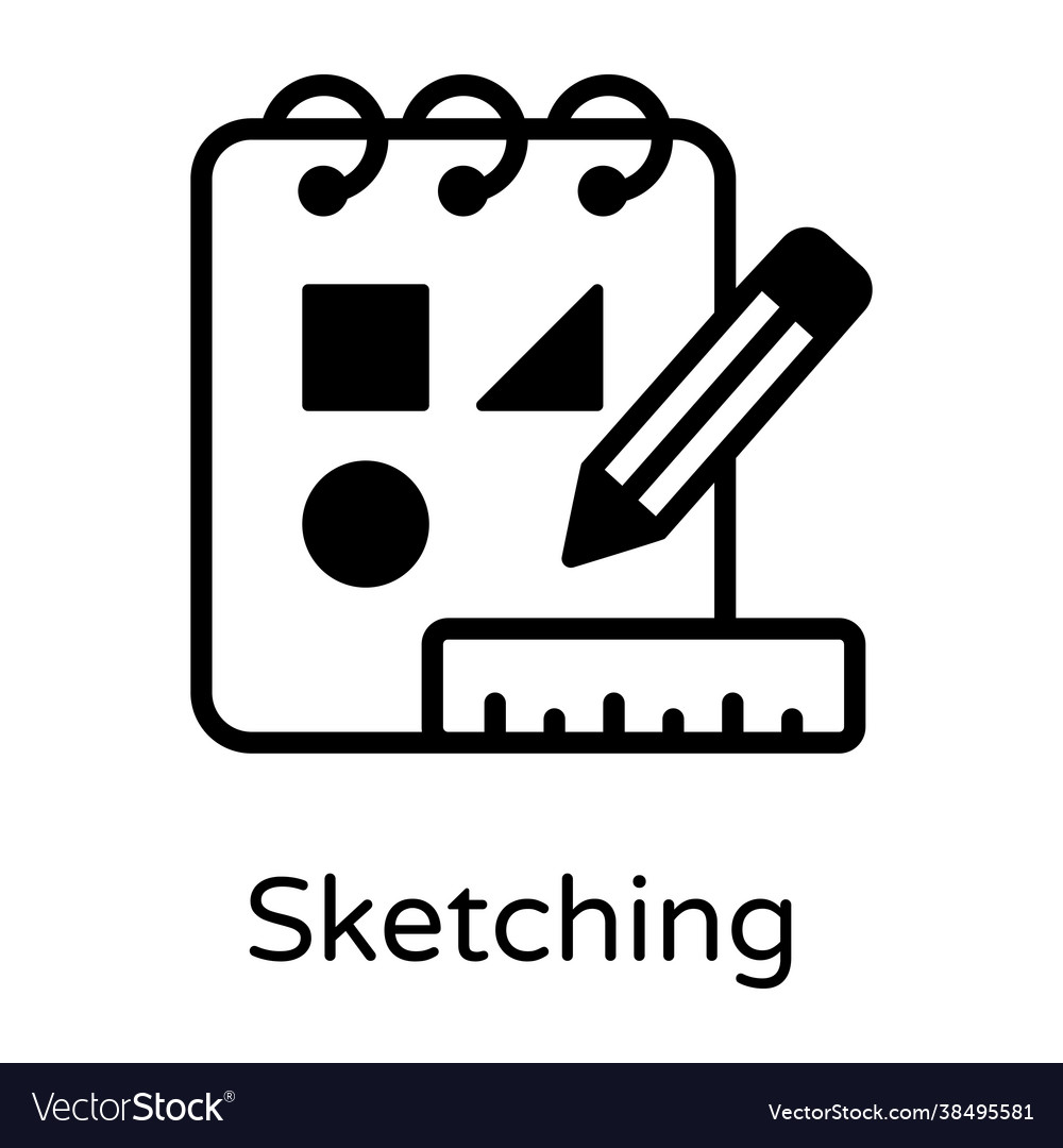 Sketching Royalty Free Vector Image - VectorStock