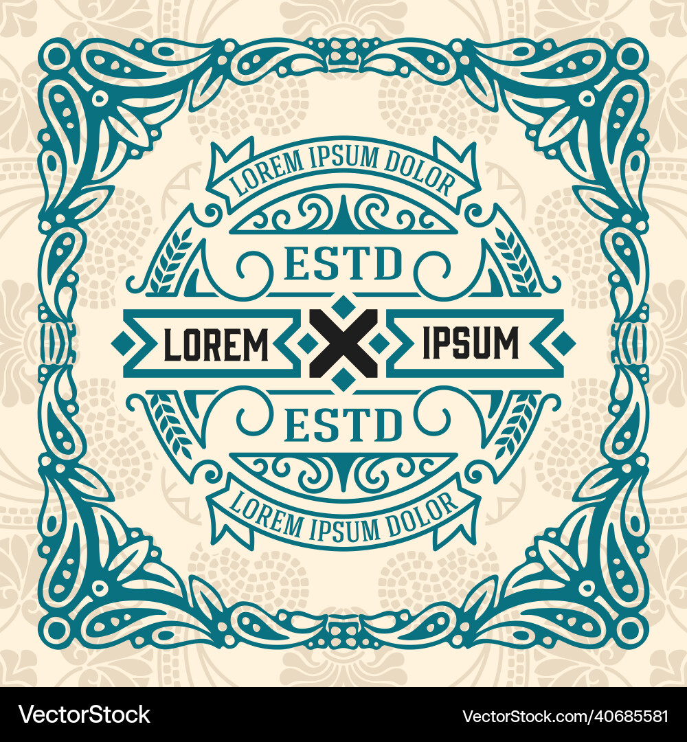 Western card with vintage style Royalty Free Vector Image