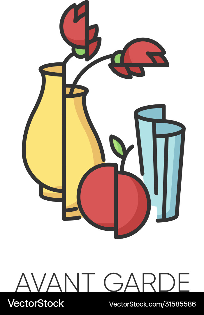 Avant garde rgb color icon Royalty Free Vector Image