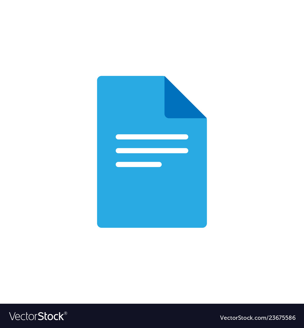 Document icon graphic design template Royalty Free Vector
