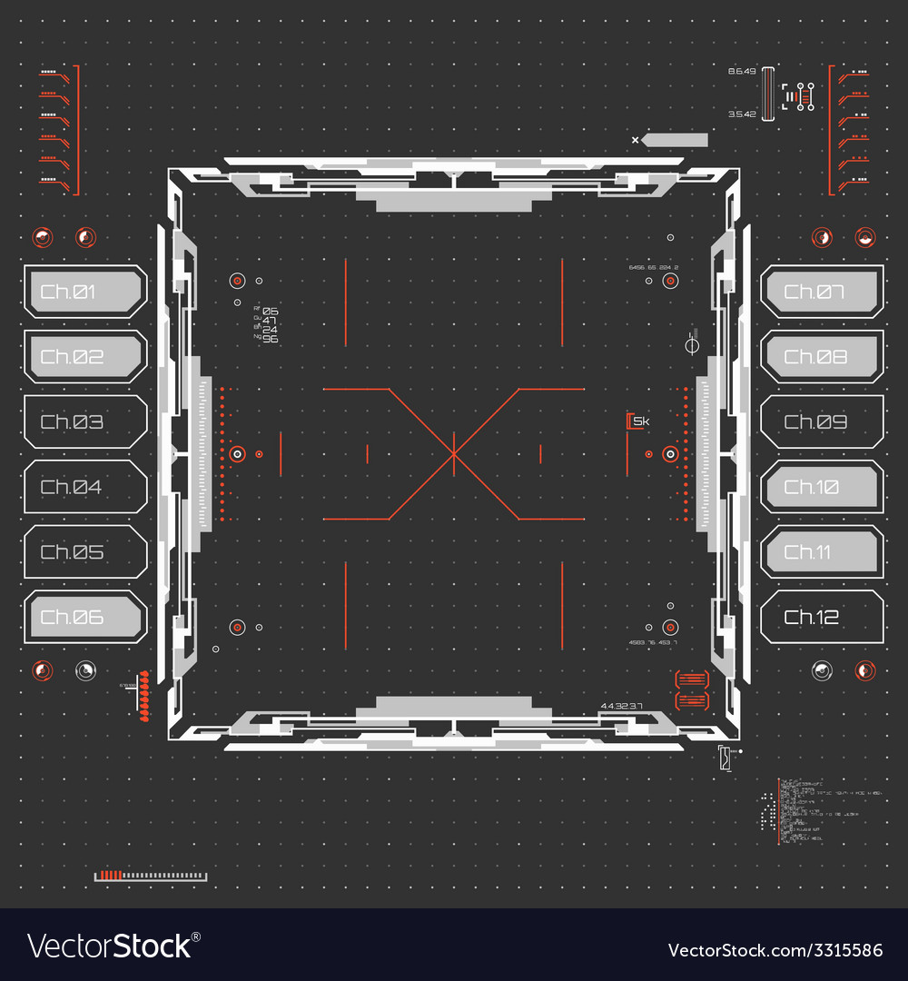 Futuristic graphic user interface Royalty Free Vector Image Futuristic graphic user interface Royalty Free Vector Image