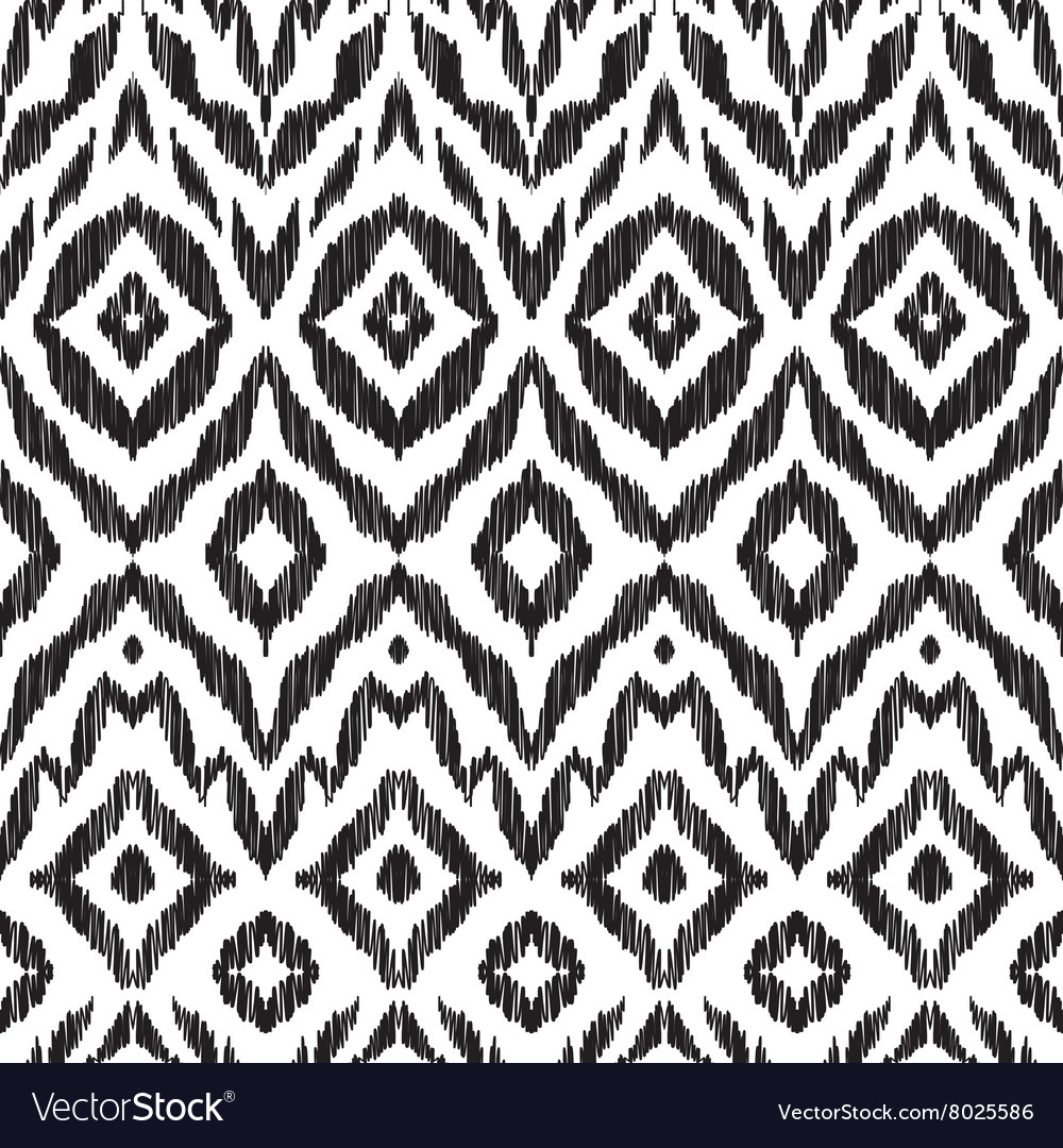 Ikat pattern Royalty Free Vector Image - VectorStock