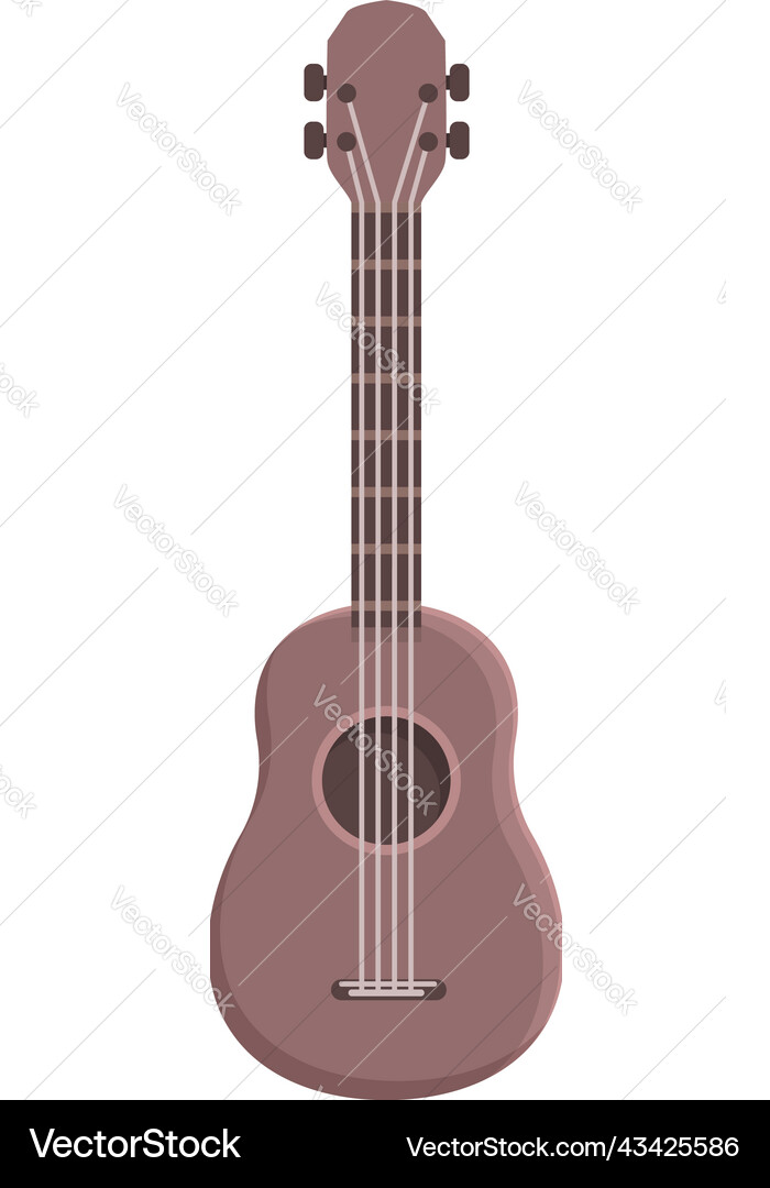 Ukelele icon cartoon ukulele guitar Royalty Free Vector