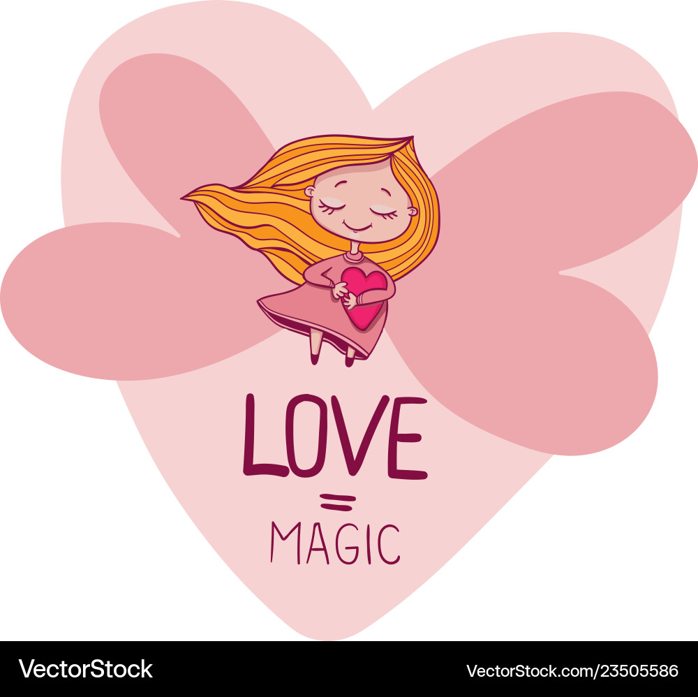 Valentines day love hand drawn Royalty Free Vector Image