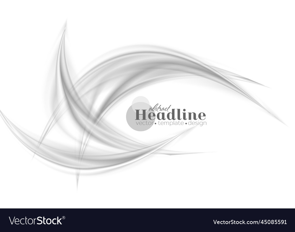 Abstract Grey Wavy Shapes Background Royalty Free Vector