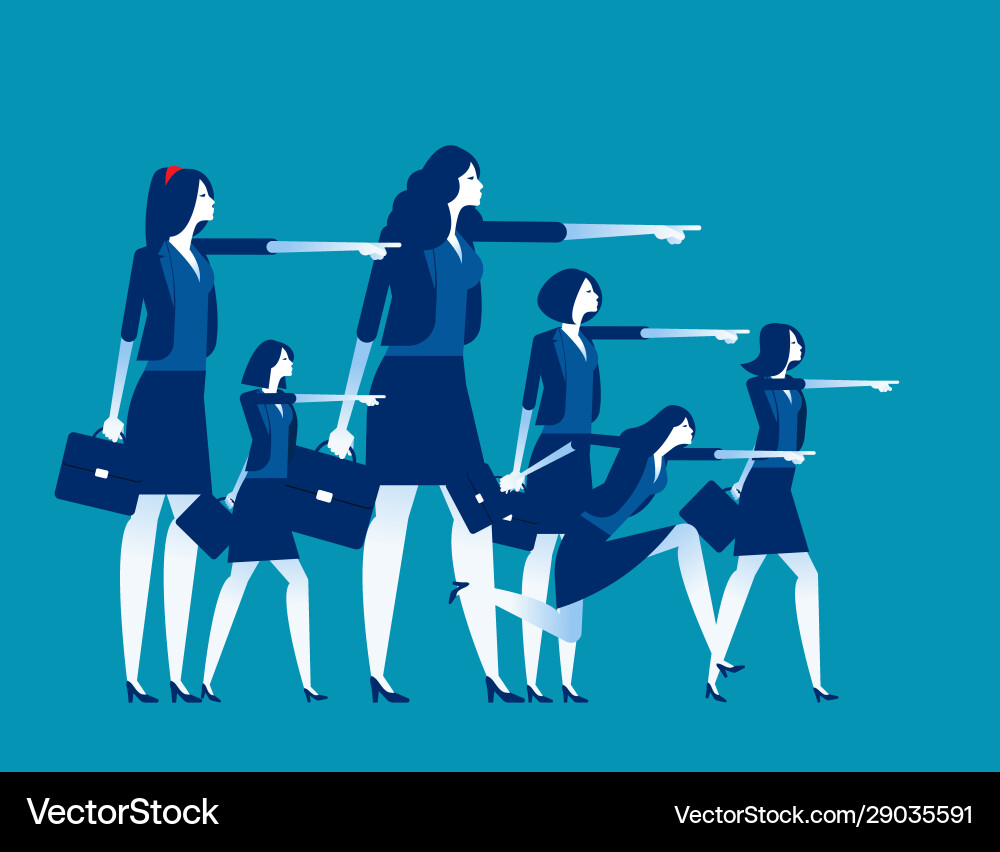 Business team leadership concept Royalty Free Vector Image
