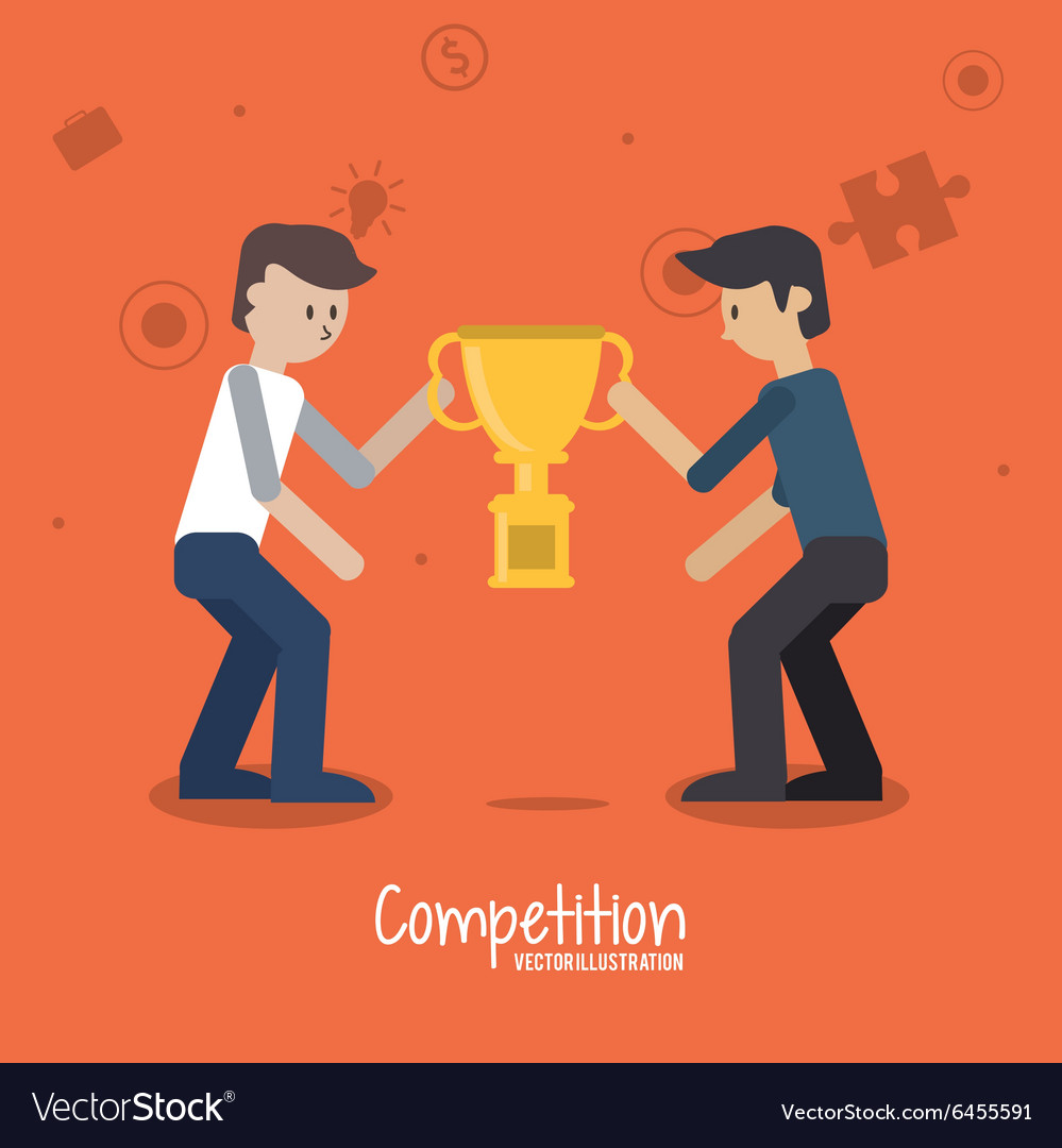 Competitive icon design Royalty Free Vector Image