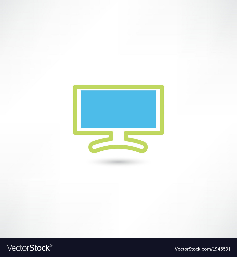 Computer monitor Royalty Free Vector Image - VectorStock
