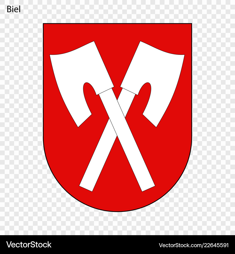 Emblem of biel Royalty Free Vector Image - VectorStock