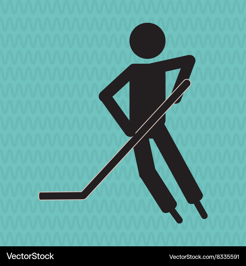Hockey sport design Royalty Free Vector Image - VectorStock