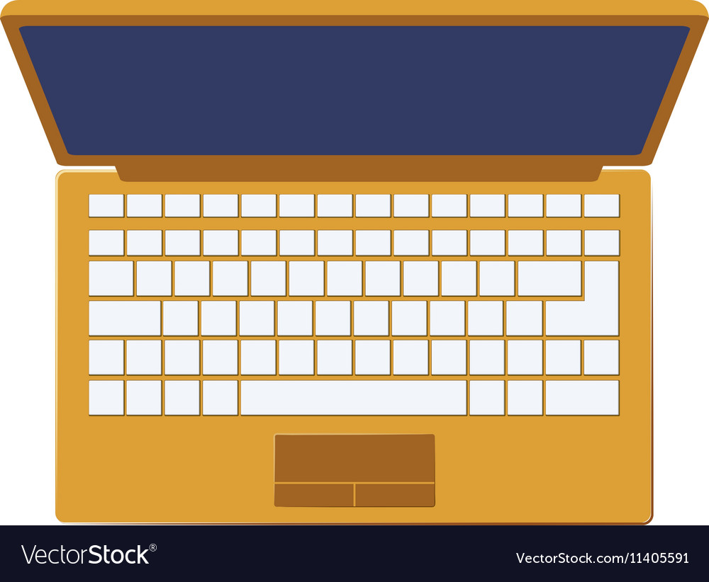 Laptop computer device Royalty Free Vector Image