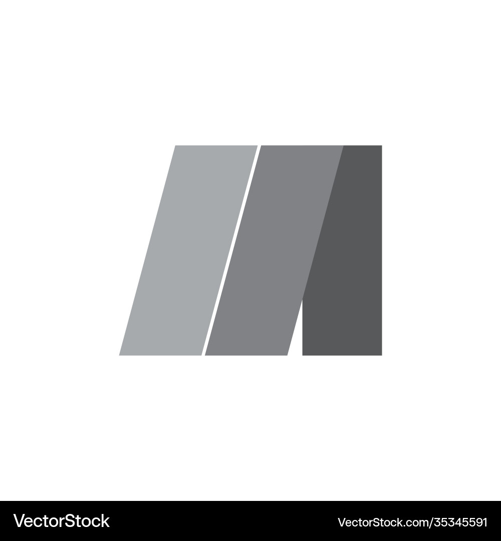 Letter ia simple geometric line logo Royalty Free Vector