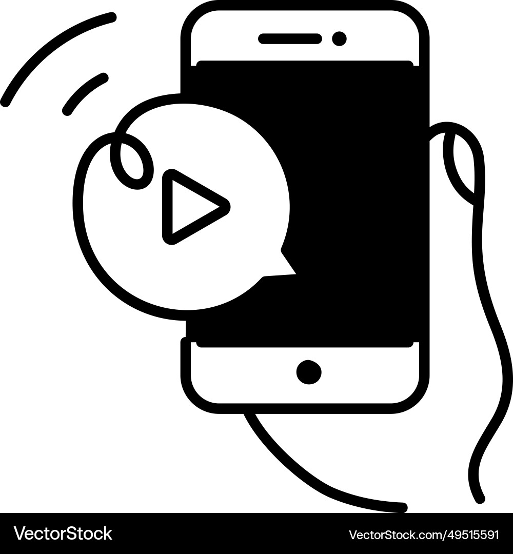Mobile video Royalty Free Vector Image - VectorStock