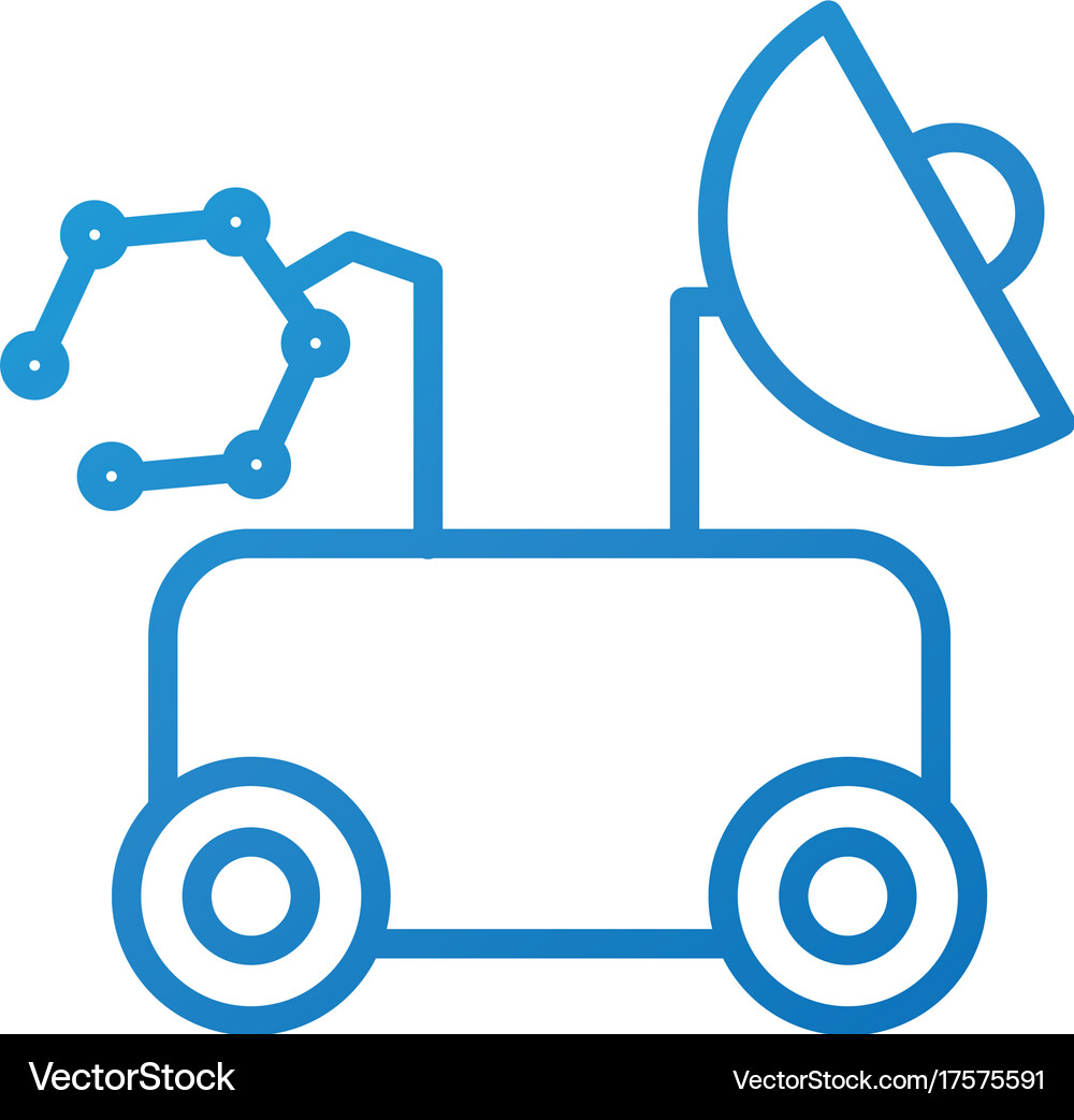Rover space discover exploration and adventure Vector Image