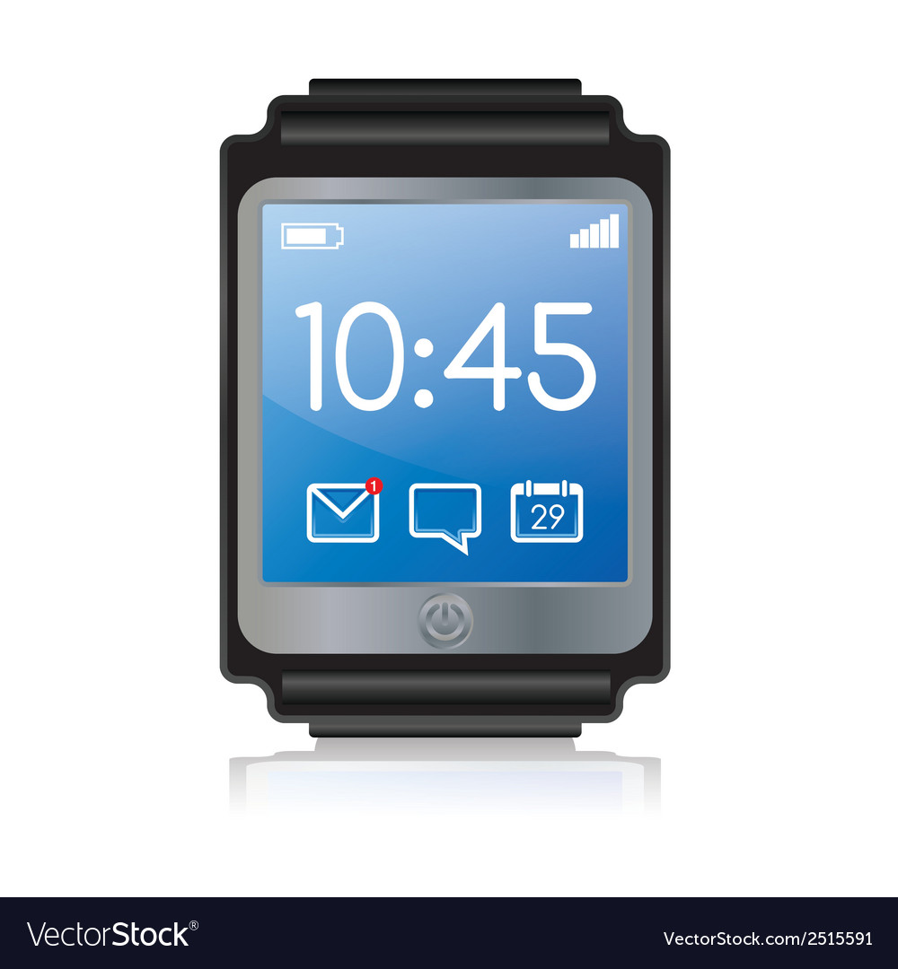 Smartwatch Royalty Free Vector Image - VectorStock