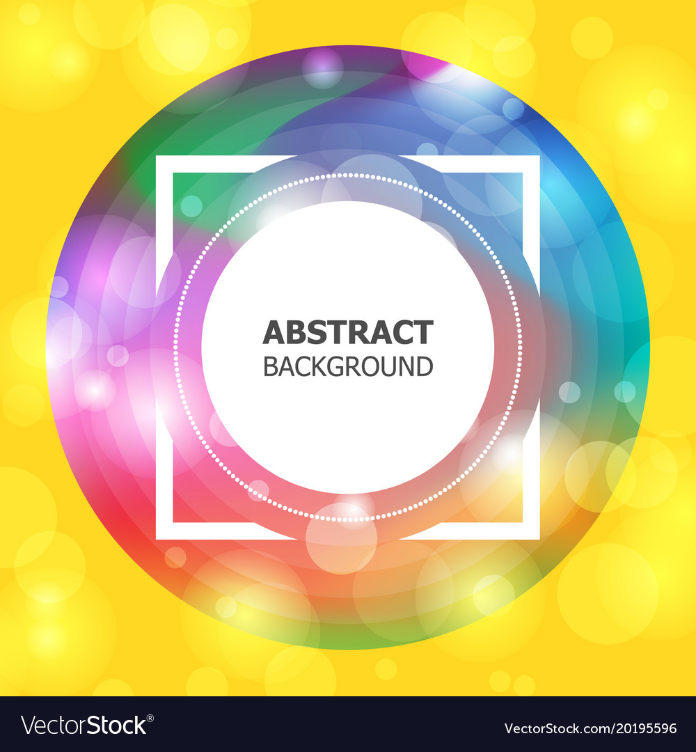 Abstract colorful background bokeh Royalty Free Vector Image